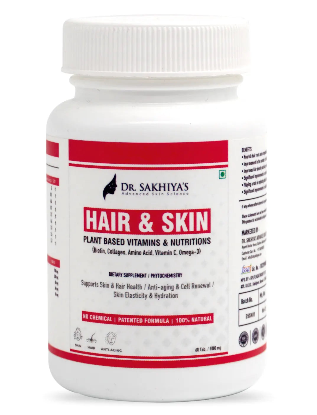 Hair & Skin Tablets For Radiance Skin And Hair Care – Dr. Sakhiya's ...